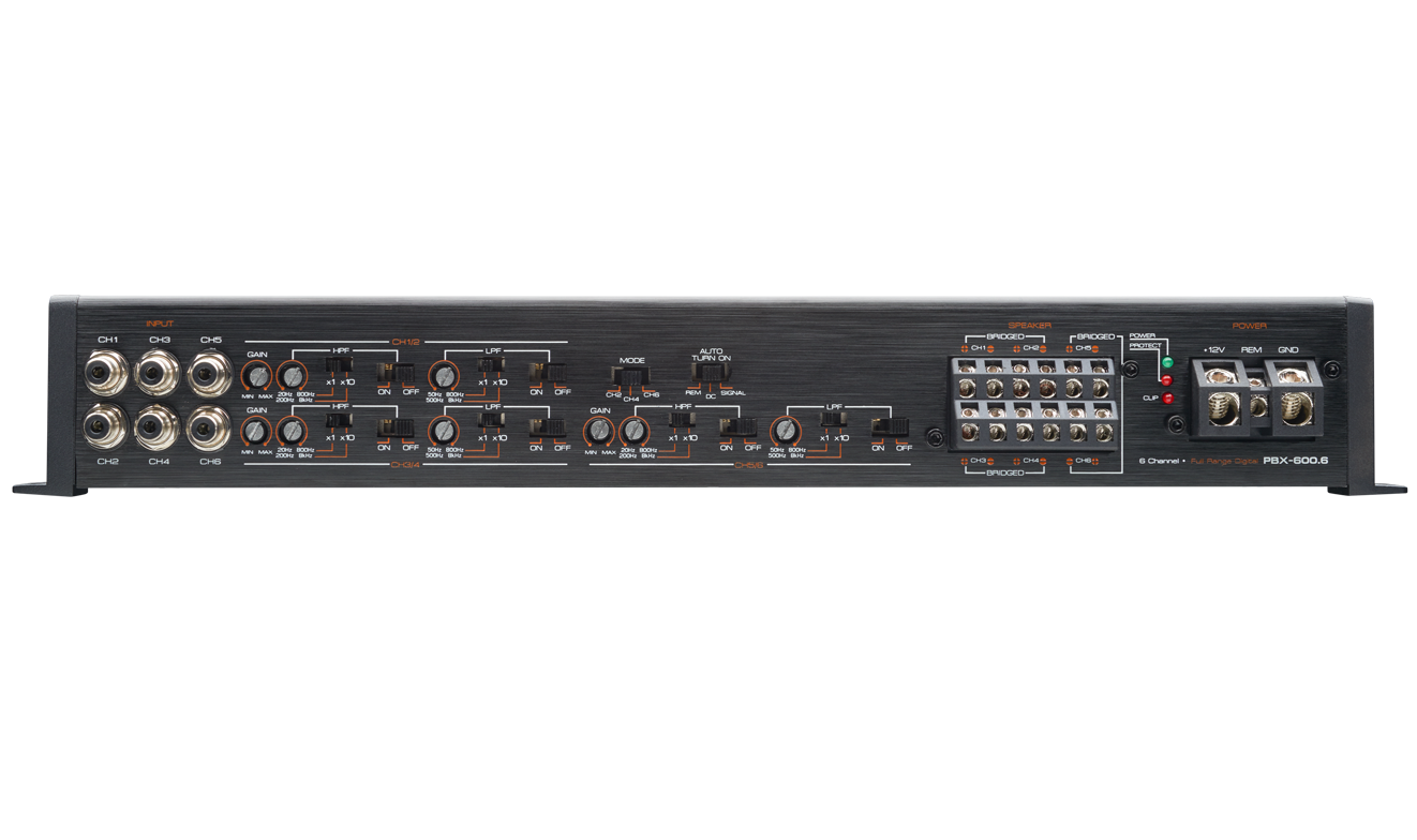 PBX-600.6 6ch Compact Amplifier